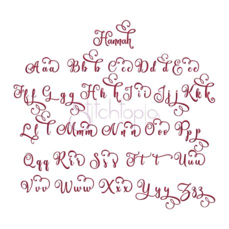 Script Embroidery Font Bundle - 10 Fonts - Stitchtopia