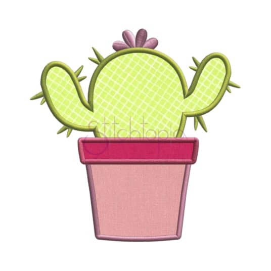 Cactus Applique Design - Stitchtopia