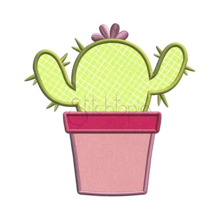 Cactus Applique Design - Stitchtopia
