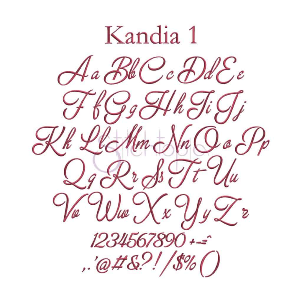 Script Embroidery Font Bundle #2 - 10 Fonts - Stitchtopia