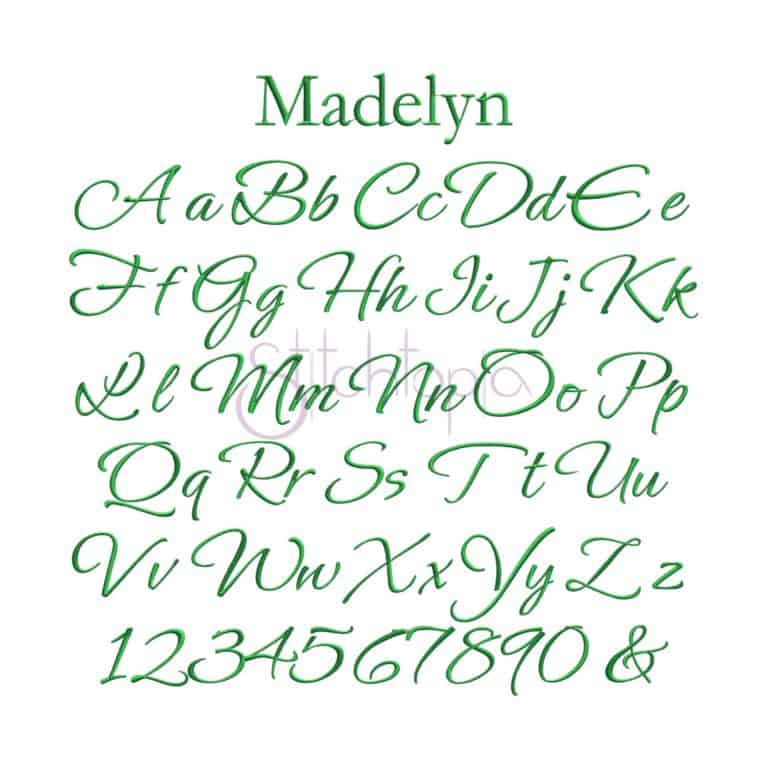 Script Embroidery Font Bundle #2 - 10 Fonts - Stitchtopia