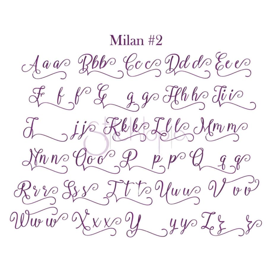 Script Embroidery Font Bundle #3 - 10 Fonts - Stitchtopia