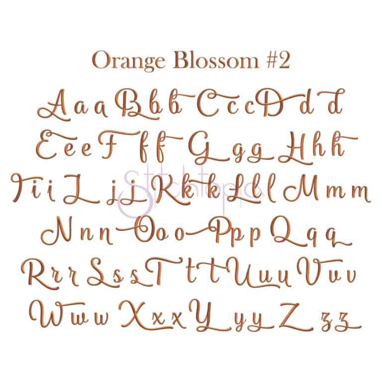 Script Embroidery Font Bundle #3 - 10 Fonts - Stitchtopia