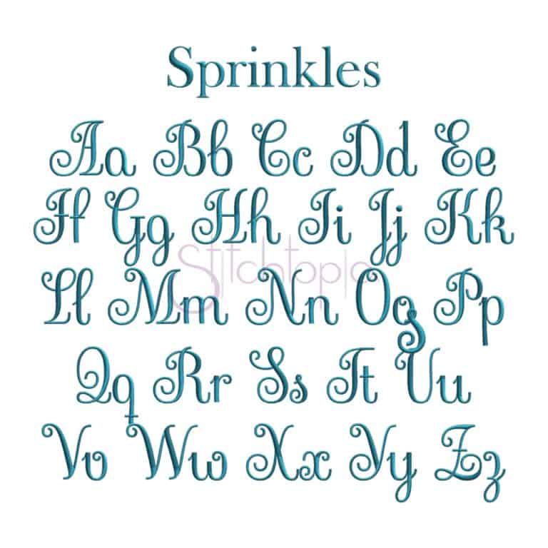 Script Embroidery Font Bundle #3 - 10 Fonts - Stitchtopia