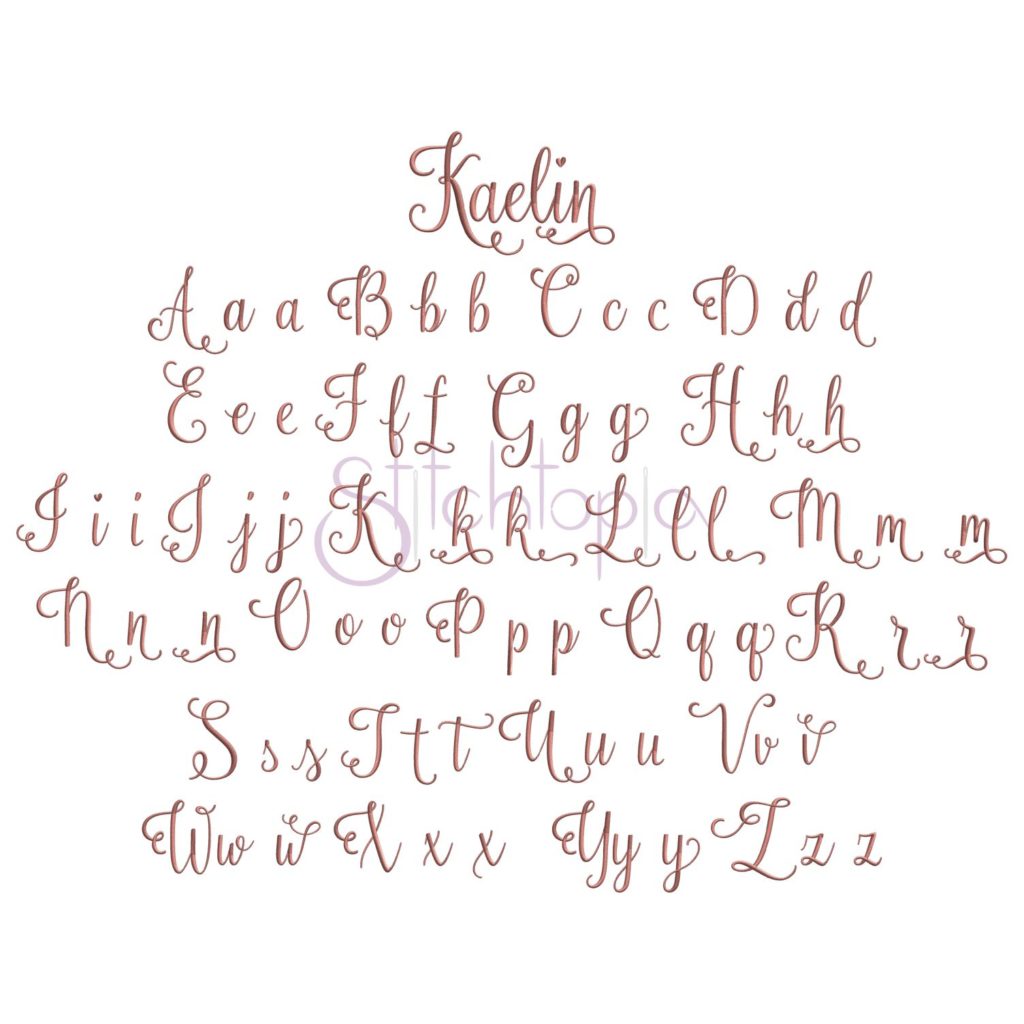 Script Embroidery Font Bundle #4 - 10 Fonts - Stitchtopia