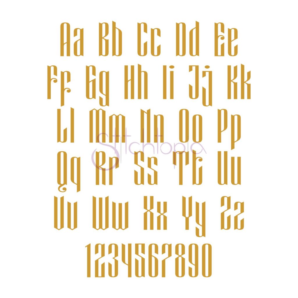 Monogram Embroidery Font Bundle #2 - 10 Fonts - Stitchtopia