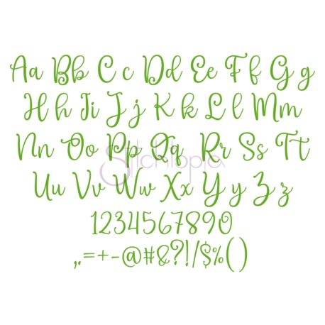 Charity Embroidery Font Bundle #1-5 - 1" 1.25" 1.5" 2" 2.5" - Stitchtopia