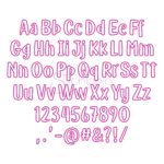 Chicken Nuggets Applique Font - 2" 2.5" 3" 4" - Stitchtopia