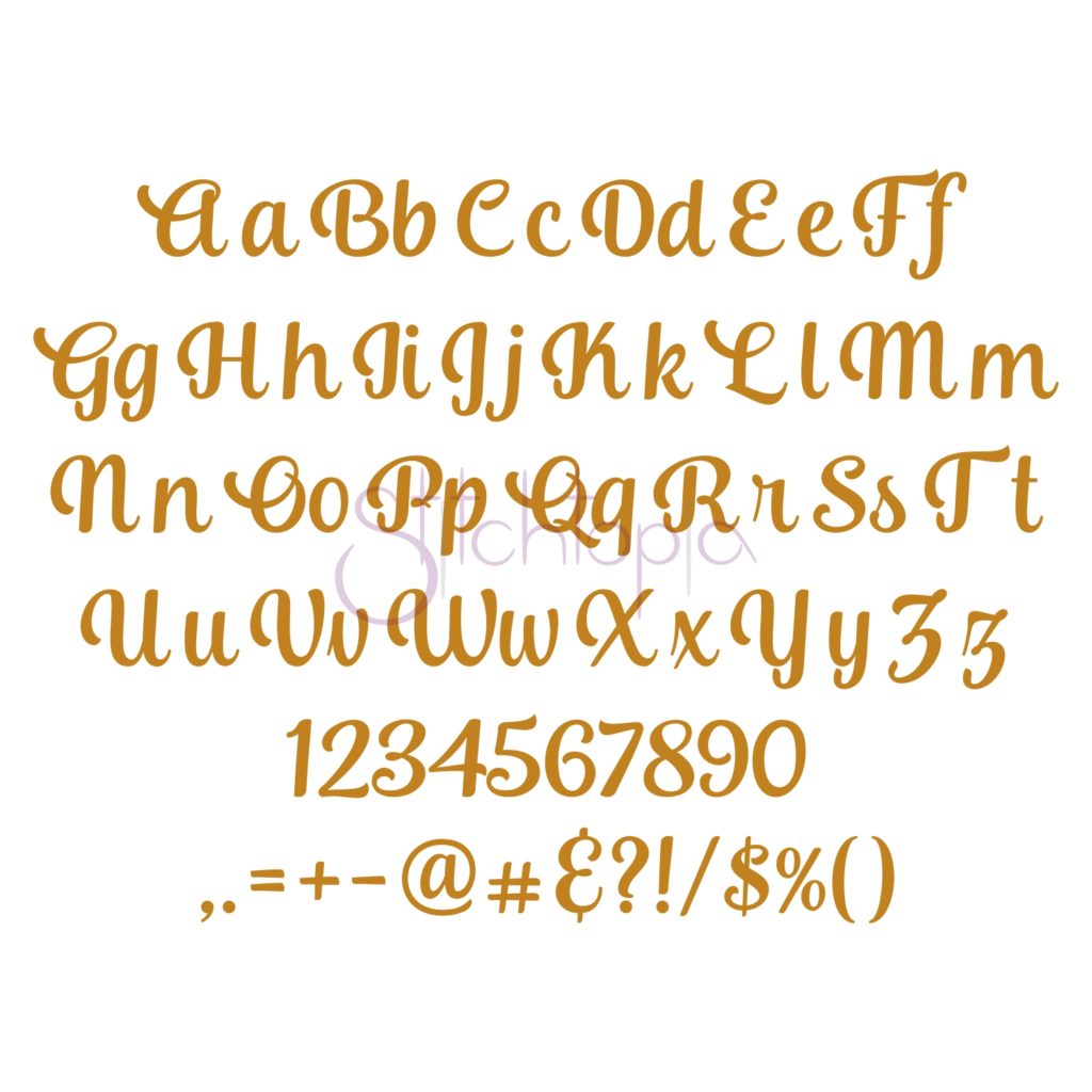 Script Embroidery Font Bundle #5 - 10 Fonts - Stitchtopia