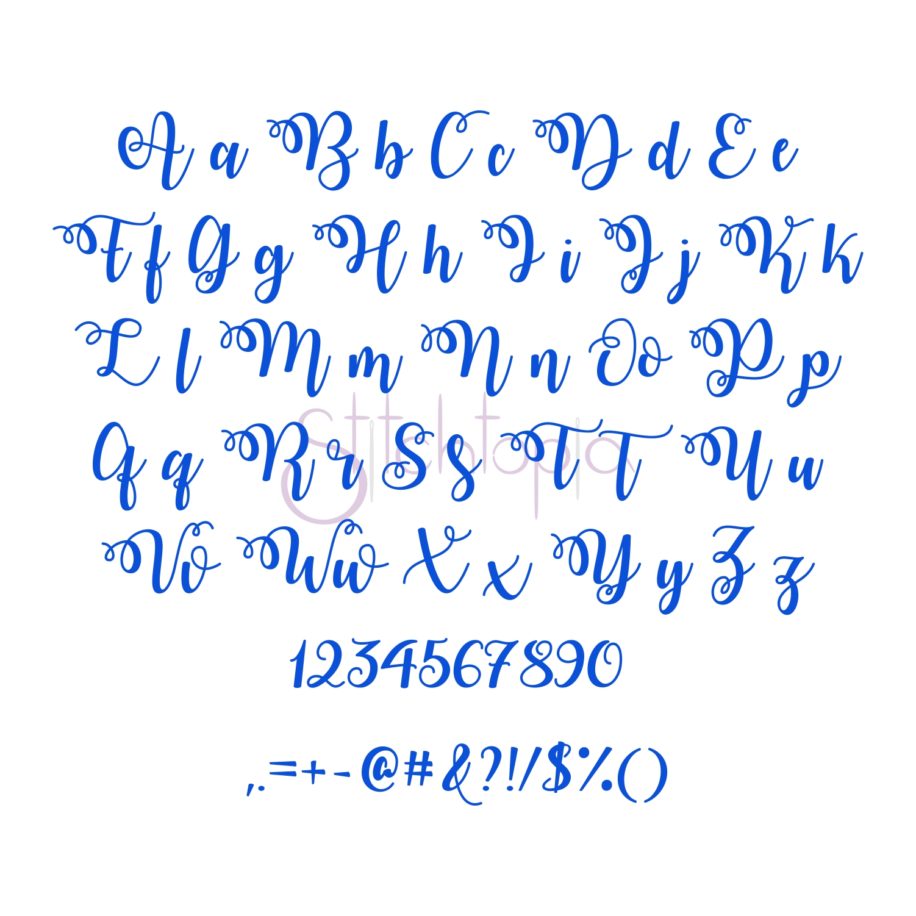 Script Embroidery Font Bundle #5 - 10 Fonts - Stitchtopia