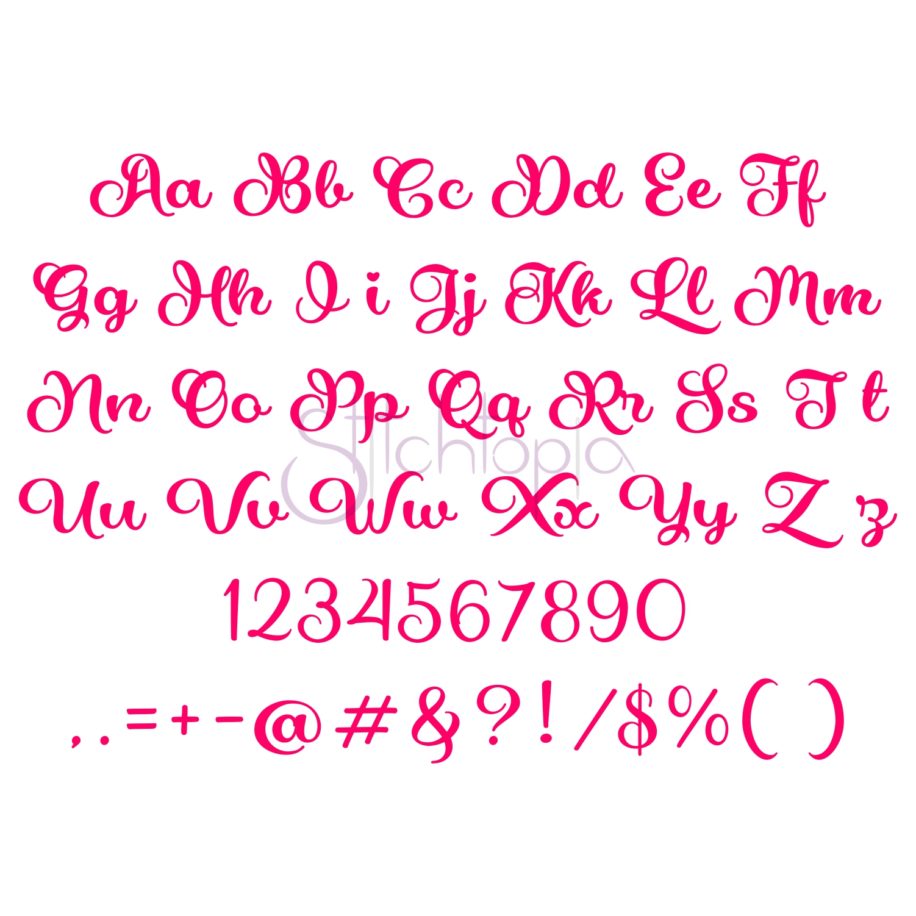 Script Embroidery Font Bundle #5 - 10 Fonts - Stitchtopia