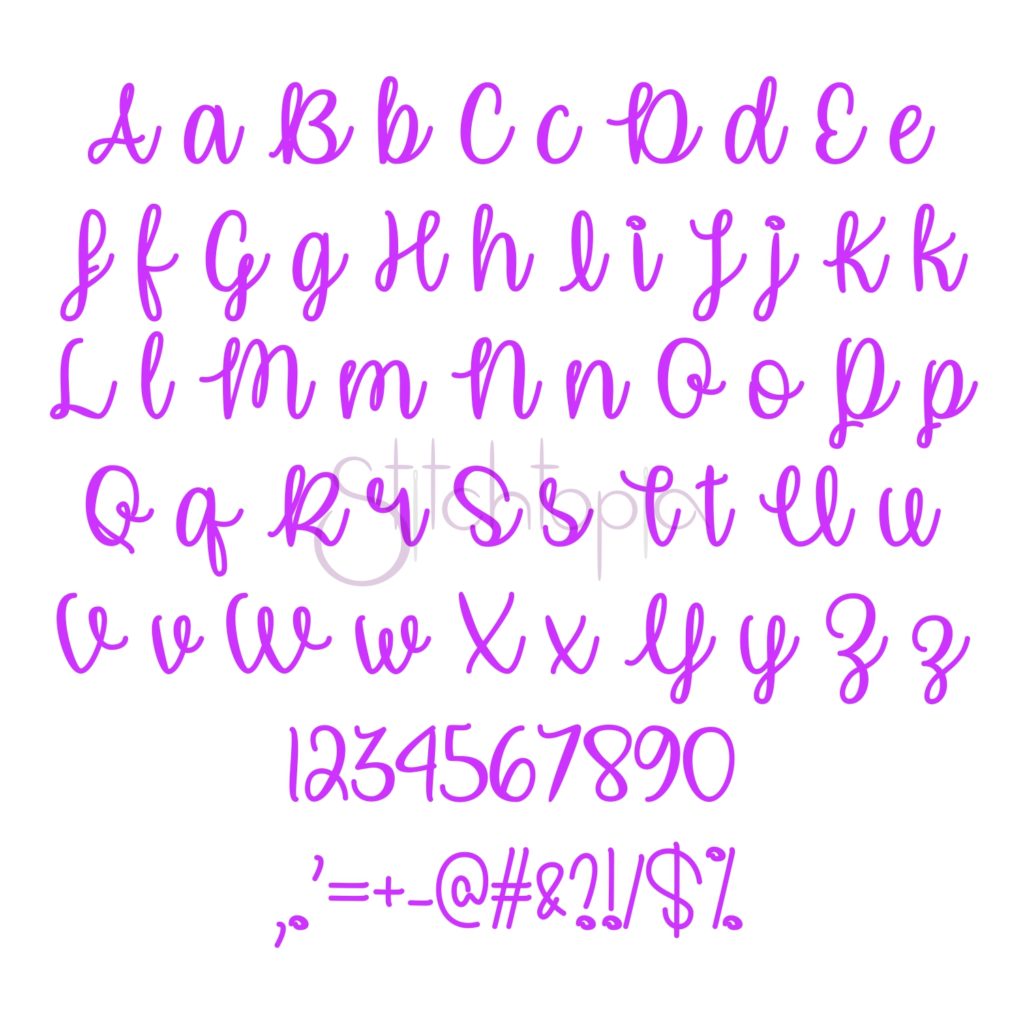 Script Embroidery Font Bundle #5 - 10 Fonts - Stitchtopia