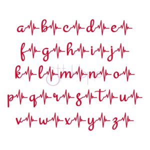 Nursing Embroidery Font Bundle #1-3 - 1" 1.25" 1.5" 2" 2.5" - Stitchtopia