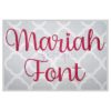 Mariah Embroidery Font #1 1" 1.25" 1.5" 2" 2.5" - Stitchtopia