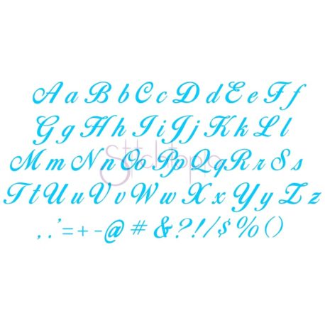 Bubble Bath Embroidery Font .75" 1" 1.25" 1.5" 2" - Stitchtopia