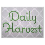 Daily Harvest Embroidery Font .75" 1" 1.25" 1.5" 2" - Stitchtopia