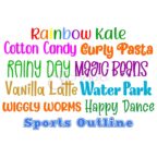 Kid Embroidery Font Bundle #5 - 10 Fonts - Stitchtopia