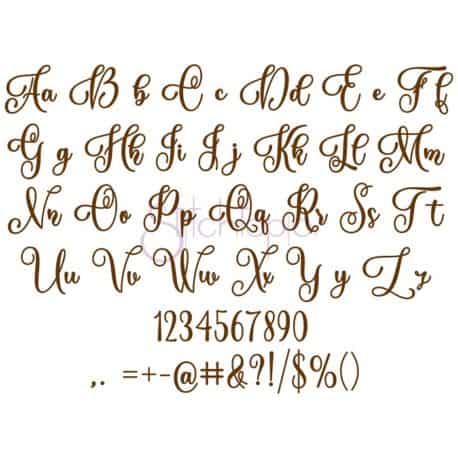 Script Embroidery Font Bundle #14 - 10 Fonts - Stitchtopia