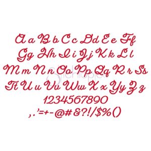 Windy City Embroidery Font #1 - .75" 1" 1.25" 1.5" 2" - Stitchtopia