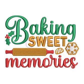 Baking Sweet Memories Embroidery Design - Stitchtopia