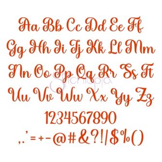 Script Embroidery Font Bundle #18 - 10 Fonts - Stitchtopia