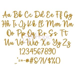 Script Embroidery Font Bundle #18 - 10 Fonts - Stitchtopia