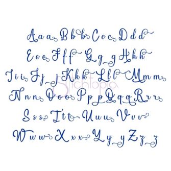 Script Embroidery Font Bundle #19 - 10 Fonts - Stitchtopia