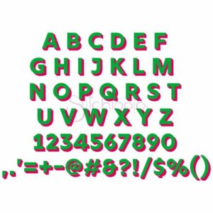 Block Shadow Embroidery Font 1" 1.25" 1.5" 2" 2.5" 3" - Stitchtopia