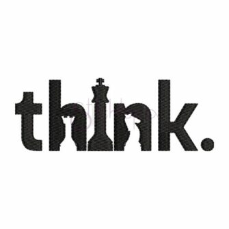 Chess Think Embroidery Design - Stitchtopia