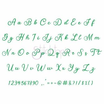 Augusta Ranch Embroidery Font .75" 1" 1.25" 1.5" 2" - Stitchtopia