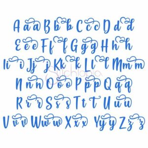 Copa Cabana Embroidery Font 2.5" 3" 3.5" 4" 5" - Stitchtopia