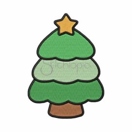 Christmas Tree Chunky Embroidery Design - Stitchtopia