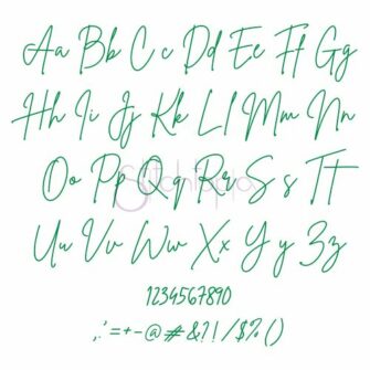 Signature Best Embroidery Font 3" 3.5" 4" 5" 6" - Stitchtopia