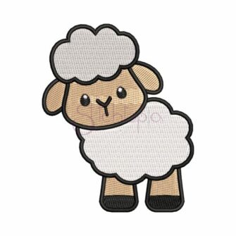 Cute Lamb Embroidery Design - Stitchtopia