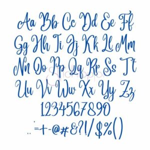 Angel Baby Embroidery Font .75" 1" 1.25" 1.5" 2" - Stitchtopia