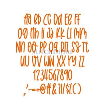 * Rainbow Unicorn Embroidery Font .75" 1" 1.25" 1.5" 2" - Stitchtopia